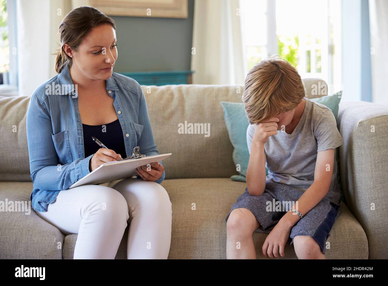 Children talking problems hi-res stock photography and images - Alamy