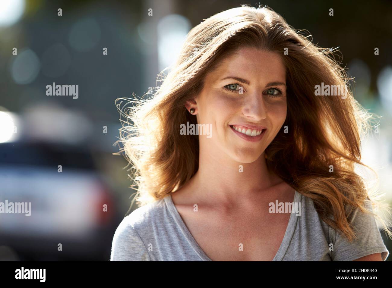 Photo friendly positive woman hi-res stock photography and images - Alamy