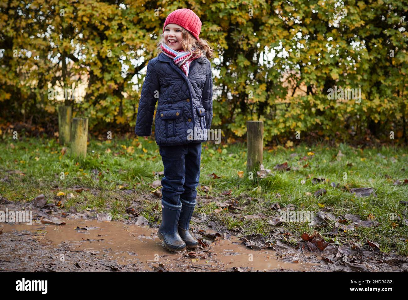 Wellies mud girl hi-res stock photography and images - Alamy
