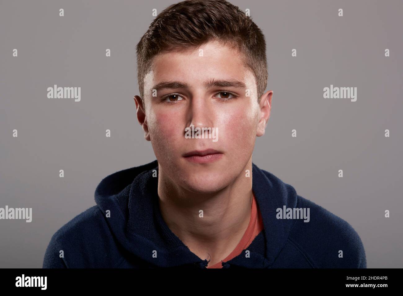 Portrait teenager neutral expression hi-res stock photography and ...