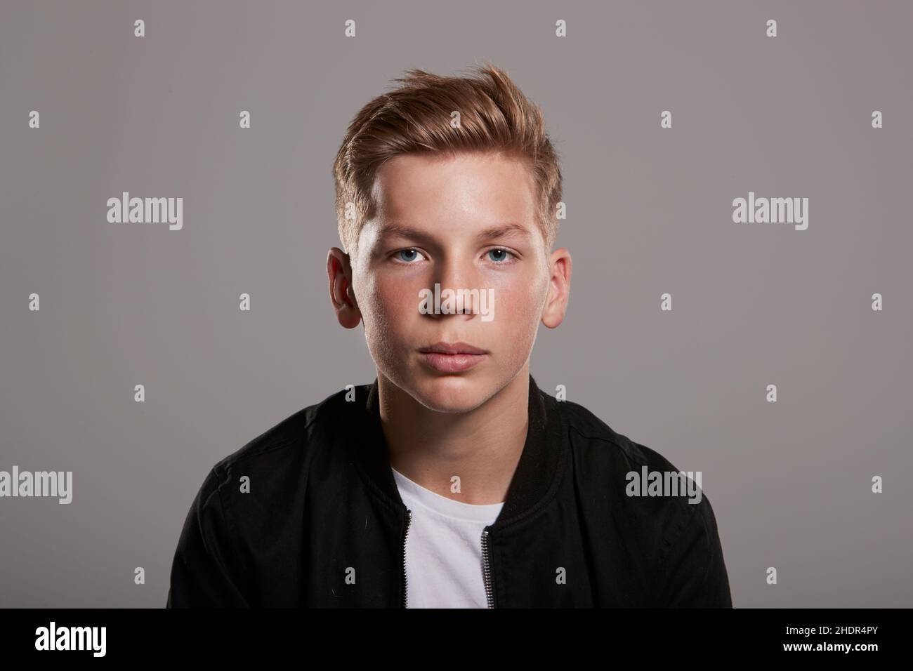 Portrait teenager neutral expression hi-res stock photography and ...