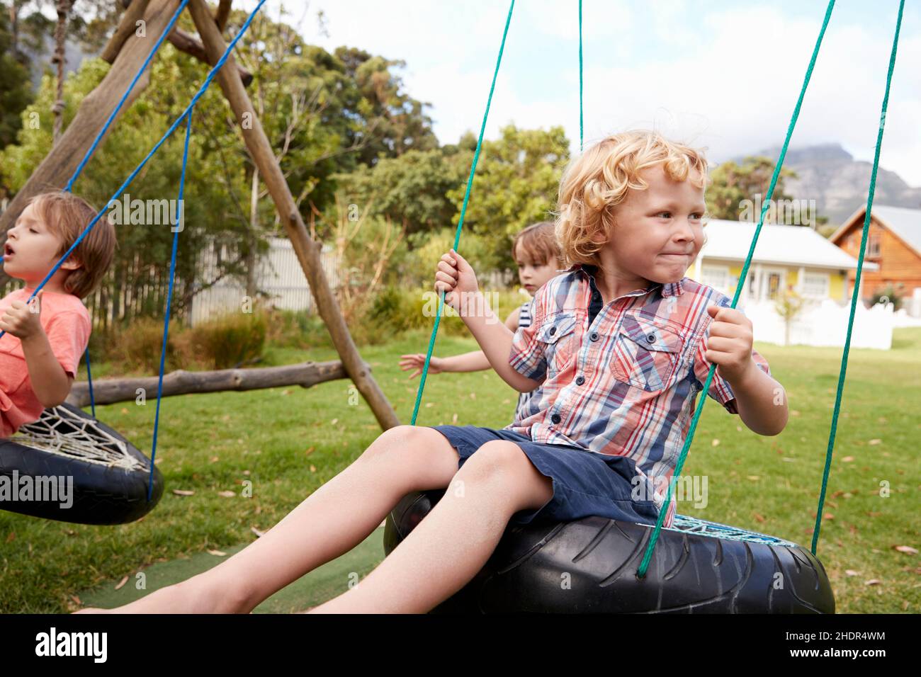 playing, rocking, preschool, play, kindergarten, preschools Stock Photo ...