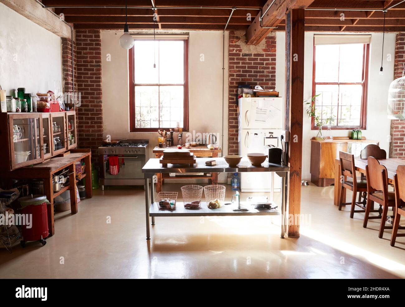 kitchen, interior, loft apartment, eat-in kitchen, kitchens, interiors ...