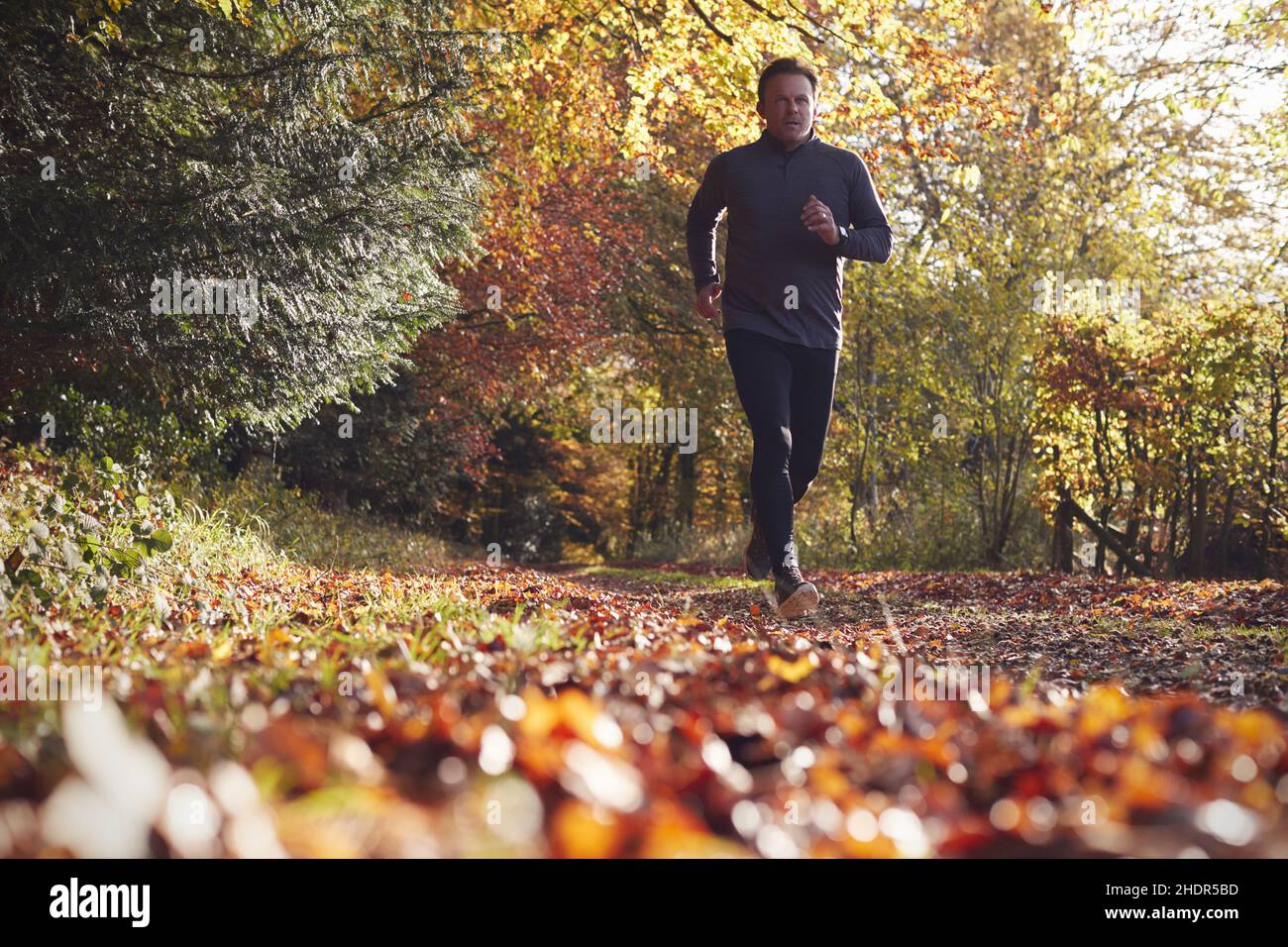 40s male runner running hi-res stock photography and images - Alamy