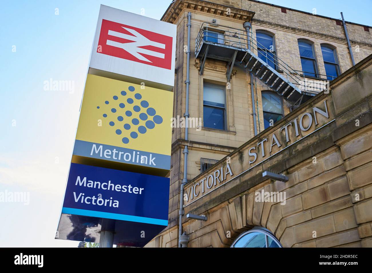 Manchester victoria sign hi-res stock photography and images - Alamy