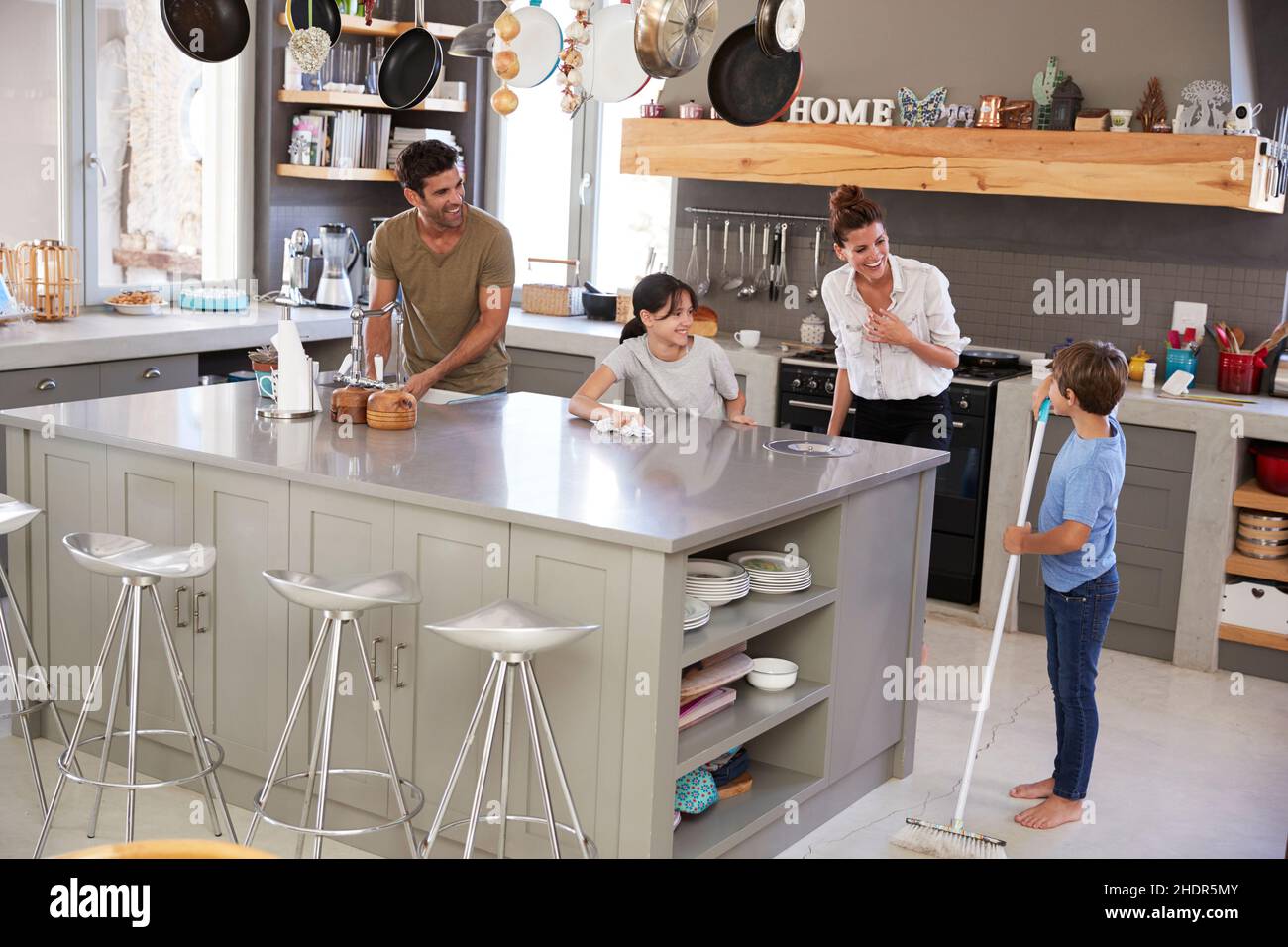 domestic life, sweeping, family life, at home, domestic lifes, living ...