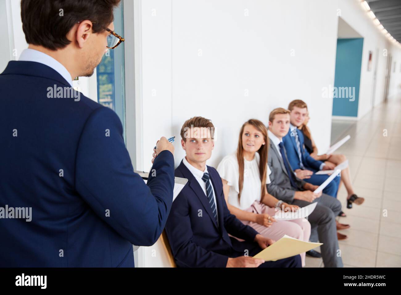 serious, showing, candidates, job interview, appraisal interview ...