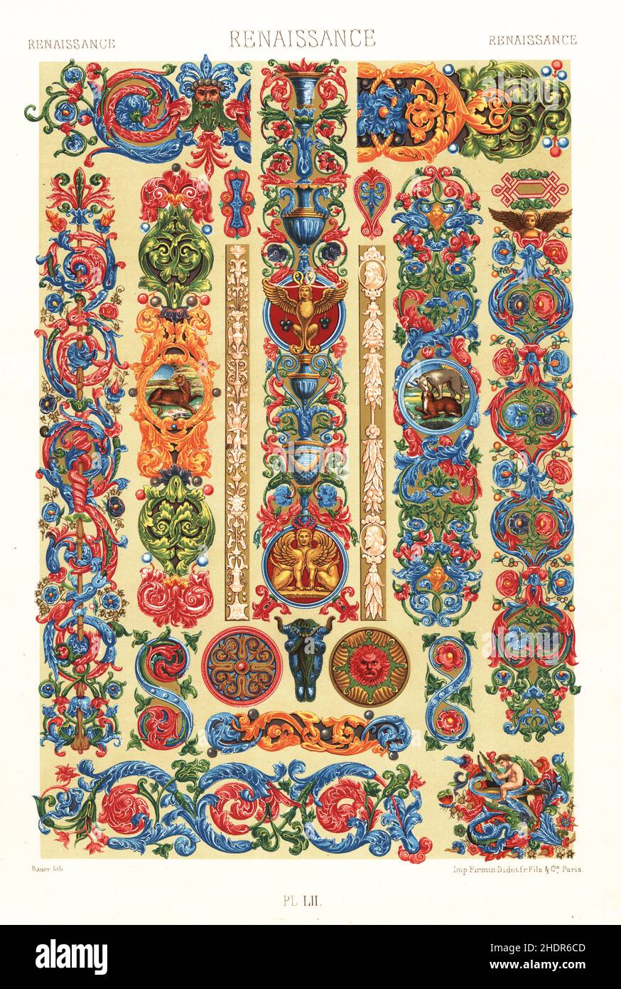 Renaissance art: miniature paintings on manuscript, late 15th century ...