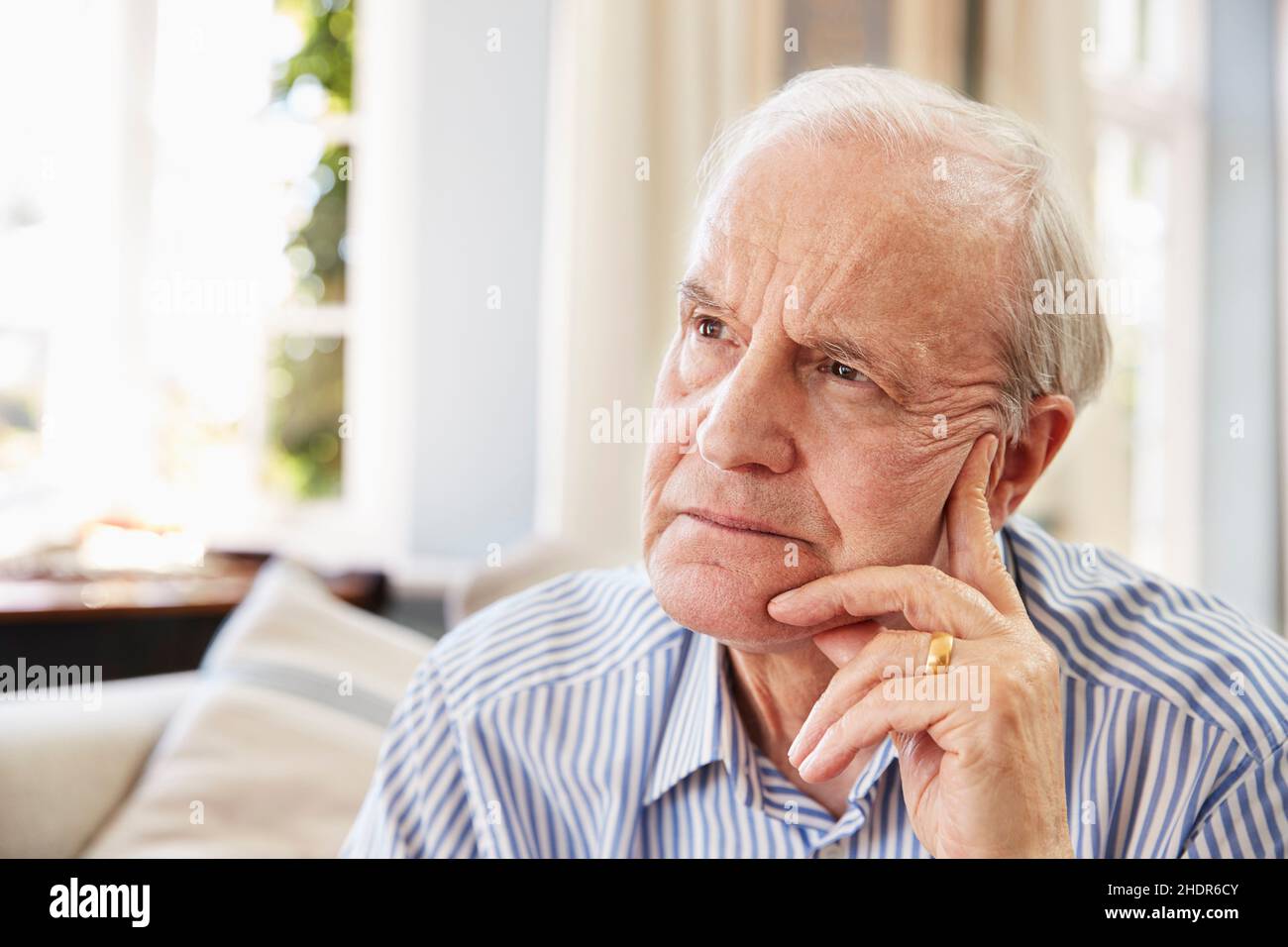 senior, home, pensive, elderly, old, seniors, homes, pensives Stock ...