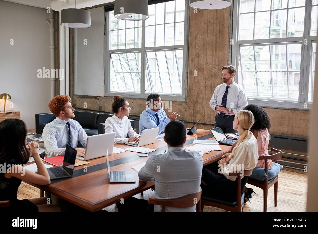 meeting, business person, leadership, team meeting, feedback, boss, business persons, executive ...