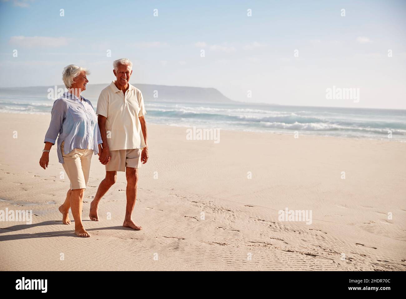 beach walking, beach holiday, older couple, beach holidays, older ...