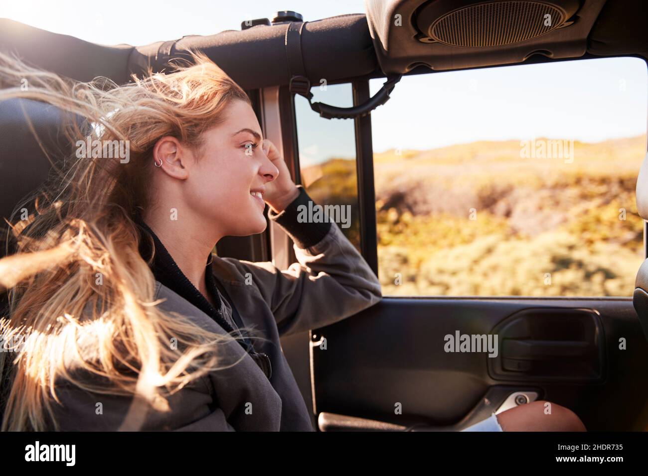woman, car trip, airflow, relaxed, female, ladies, lady, women, car ...