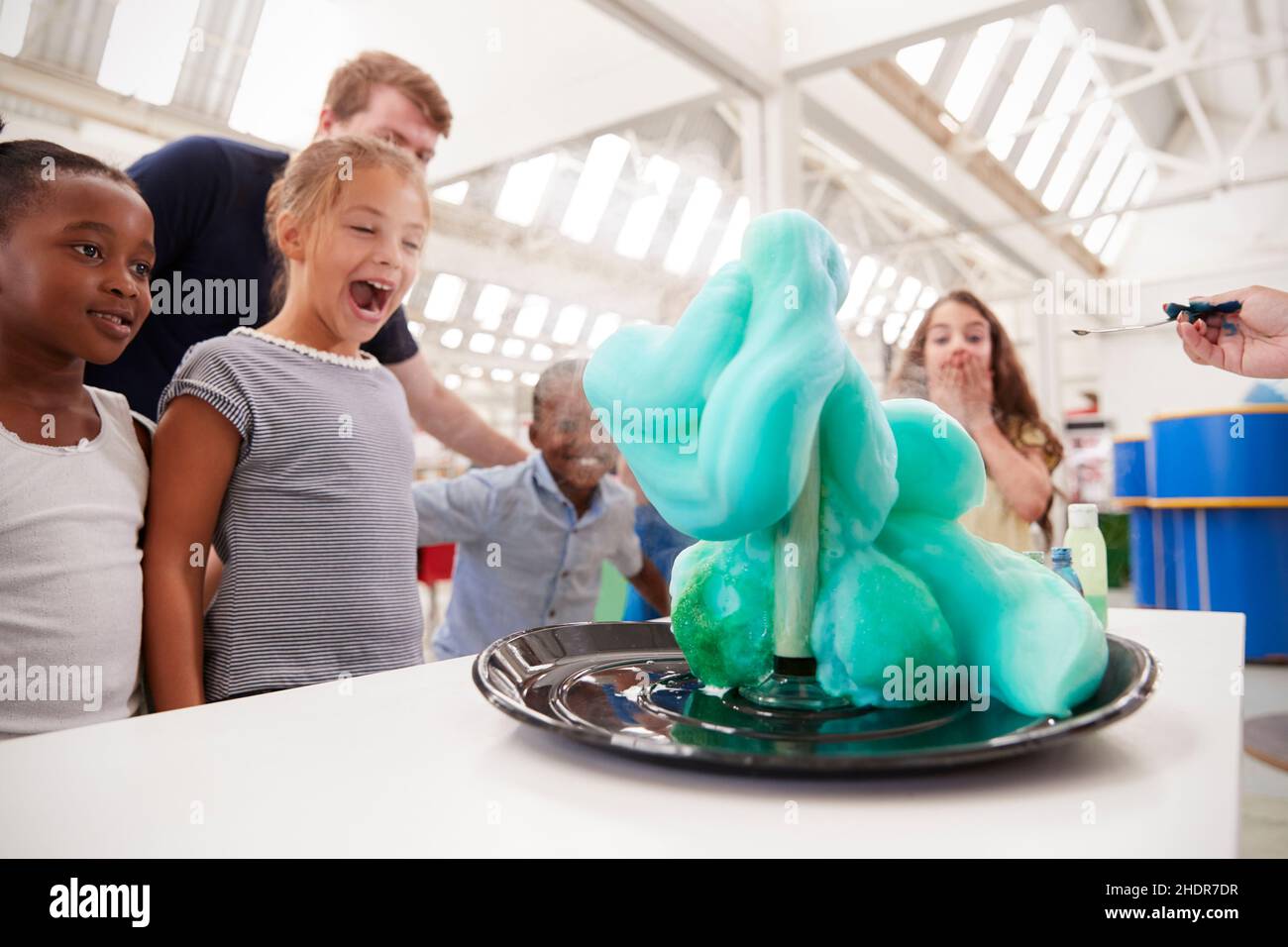 excited, pupils, experiment, chemical reaction, excitement, school ...