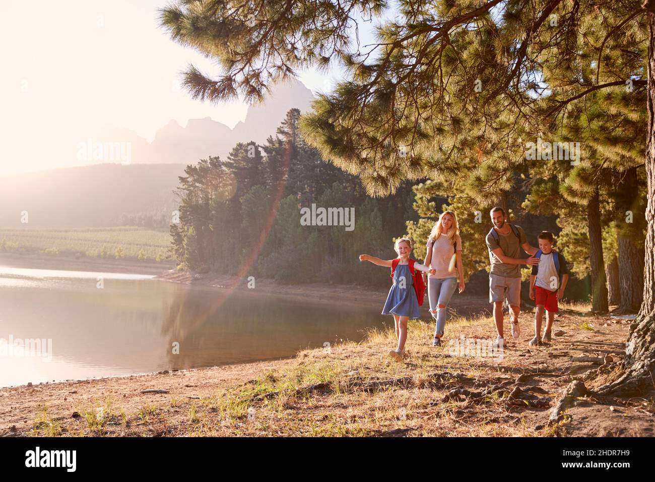 hiking, family, excursion, families, excursions, trip, trips Stock ...