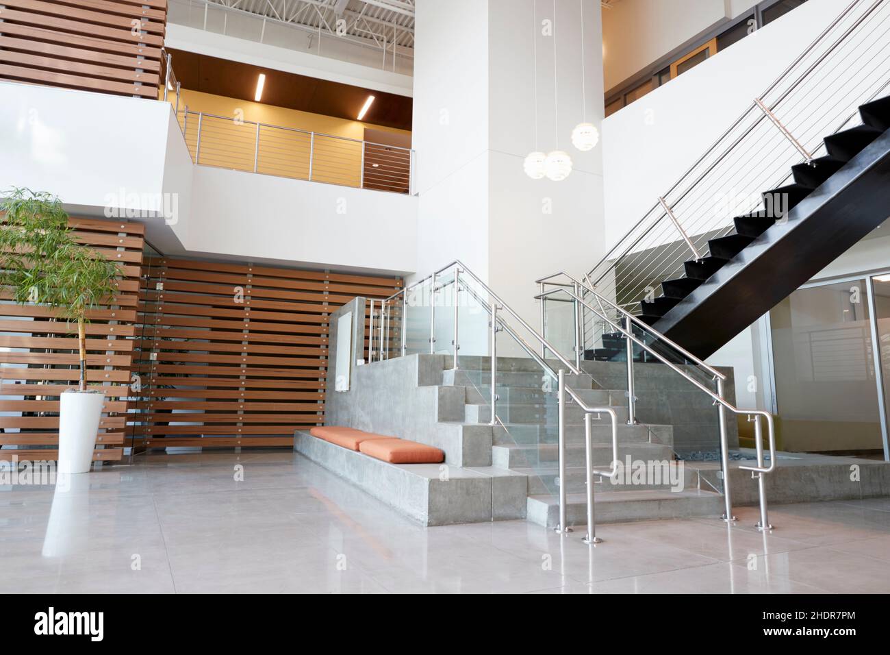 office building, staircase, foyer, office buildings, service building ...
