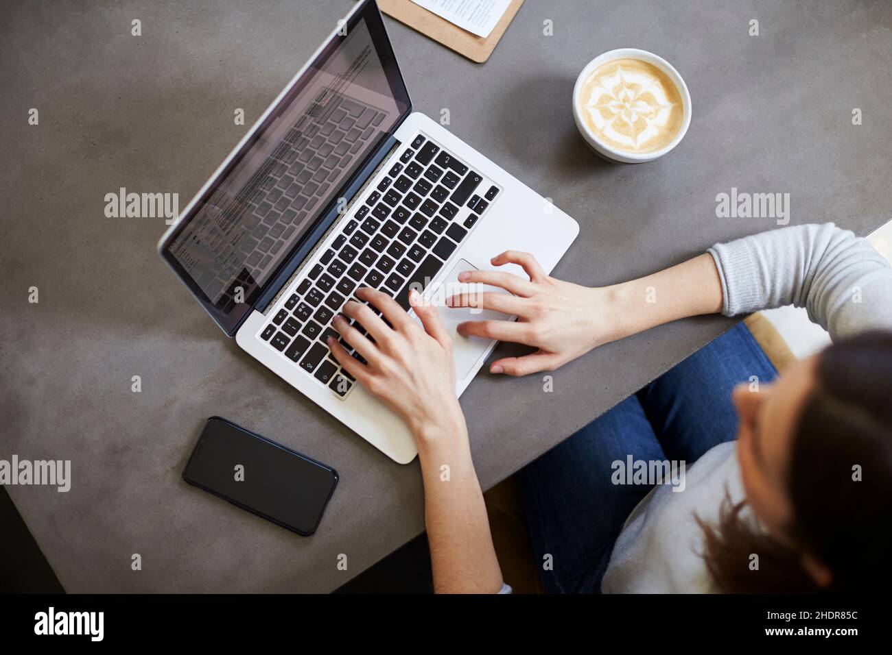 cafe, typing, laptop, workplace, cafes, stenographer, computer ...