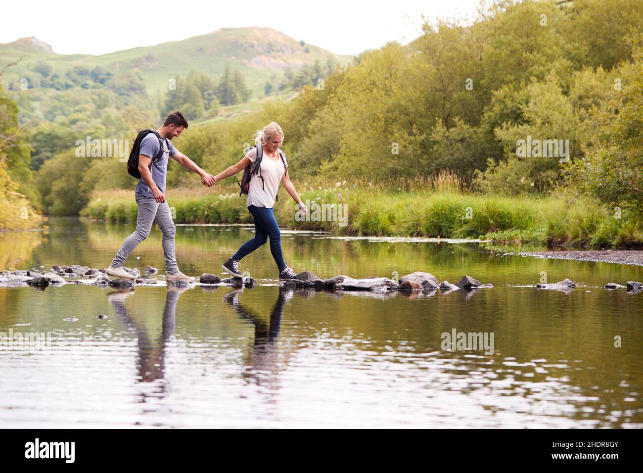 couple, holding hands, hiking, pairs Stock Photo - Alamy