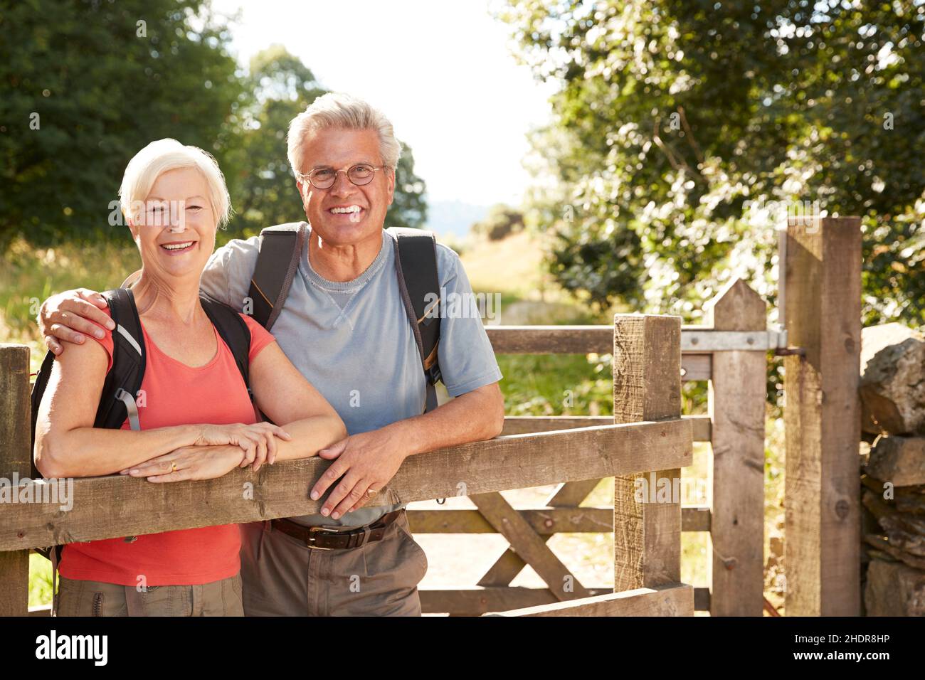 rural scene, excursion, older couple, country, country life, rural ...
