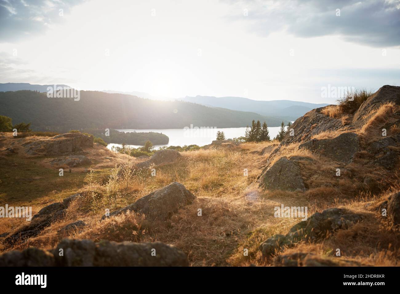 backlighting, landscape, rocks, back lit, landscapes, rural, rural ...