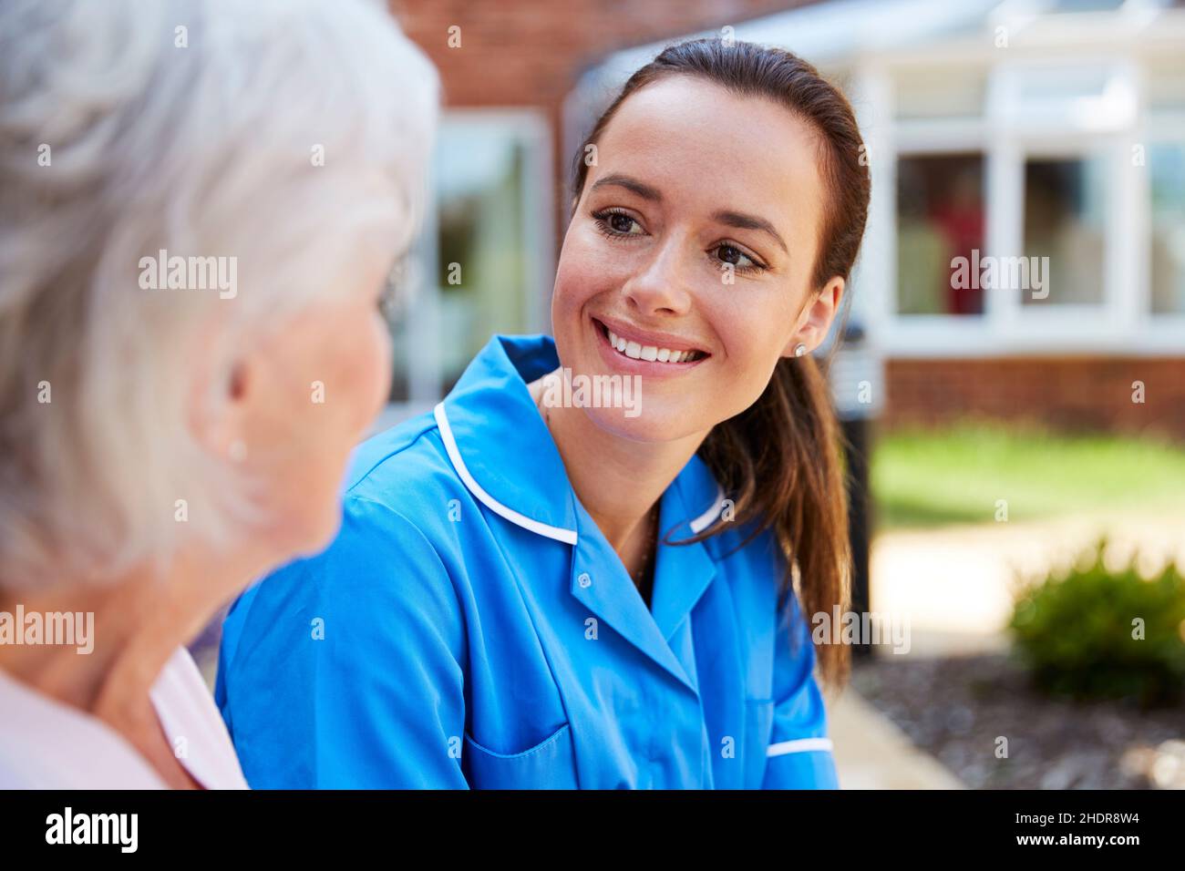 old nurse, old care, old nurses, cares Stock Photo - Alamy