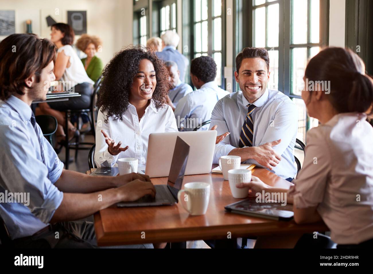 meeting, restaurant, colleagues, feedback, restaurants, colleague Stock ...