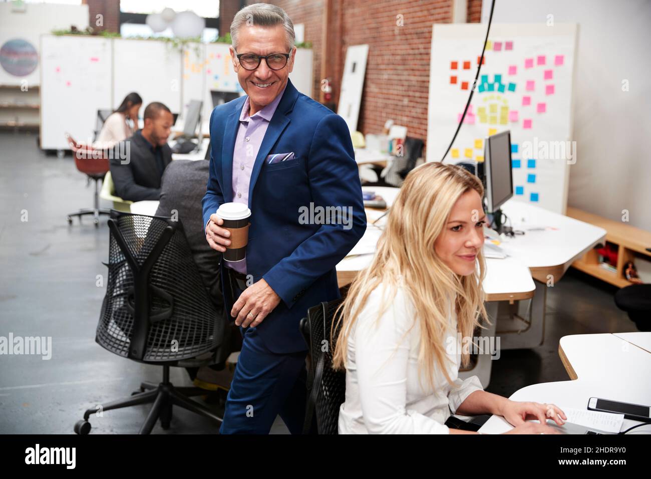 friendly, staff, open plan office, friendlies, staffs, offices Stock ...