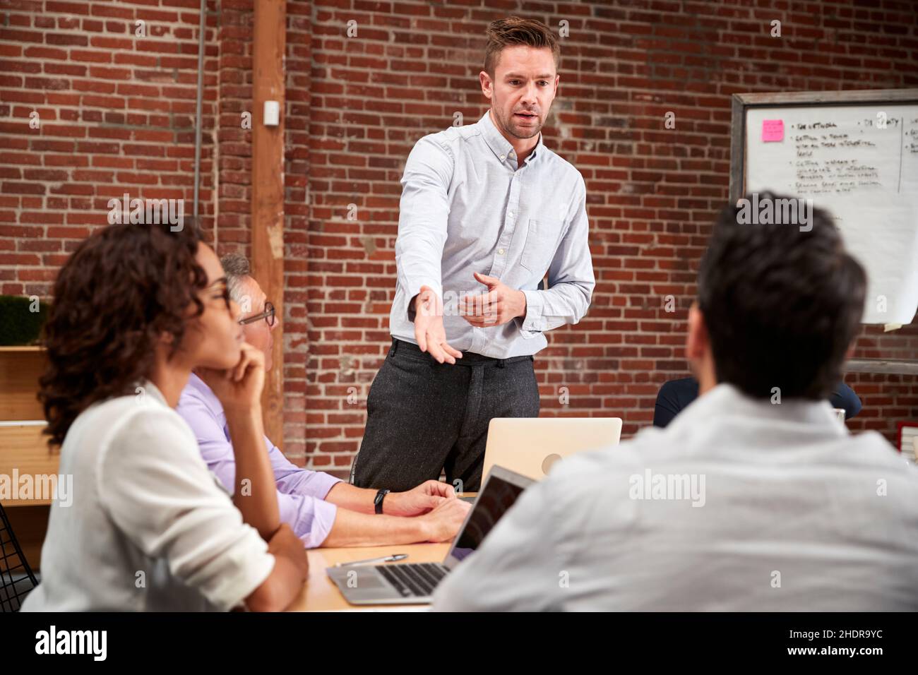 meeting, explaining, presentation, feedback, presentations Stock Photo ...
