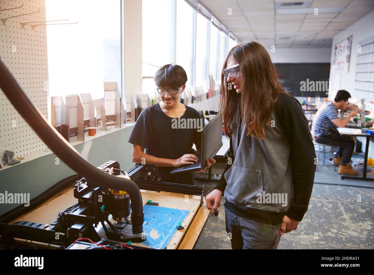research, pupils, engineering, researchs, school childrens Stock Photo ...