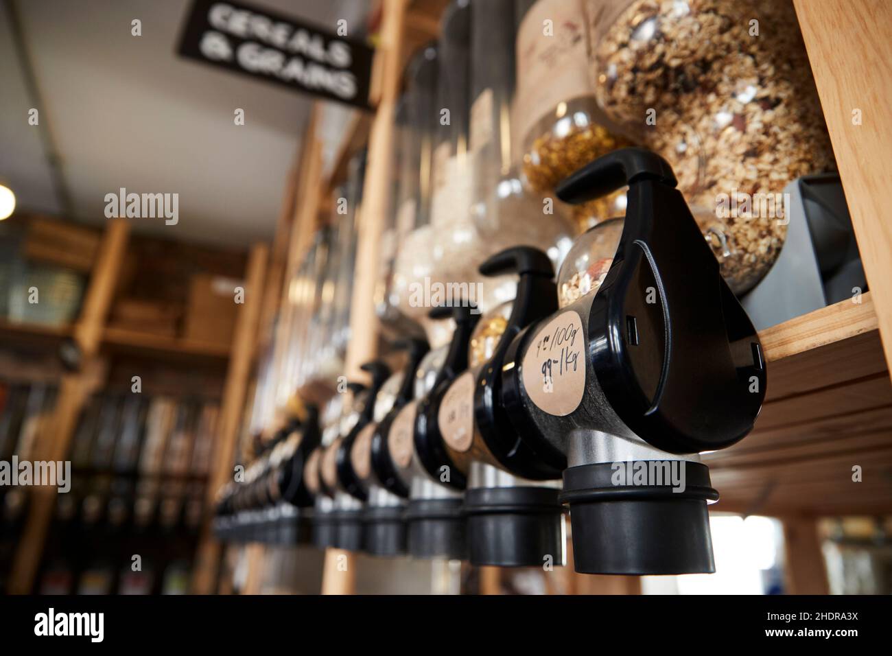 zero waste, package free, food dispenser Stock Photo - Alamy