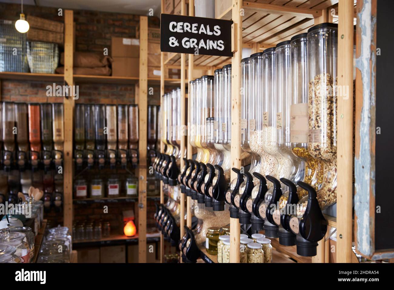 grain, unpacked, organic grocery store, food dispenser, grains ...