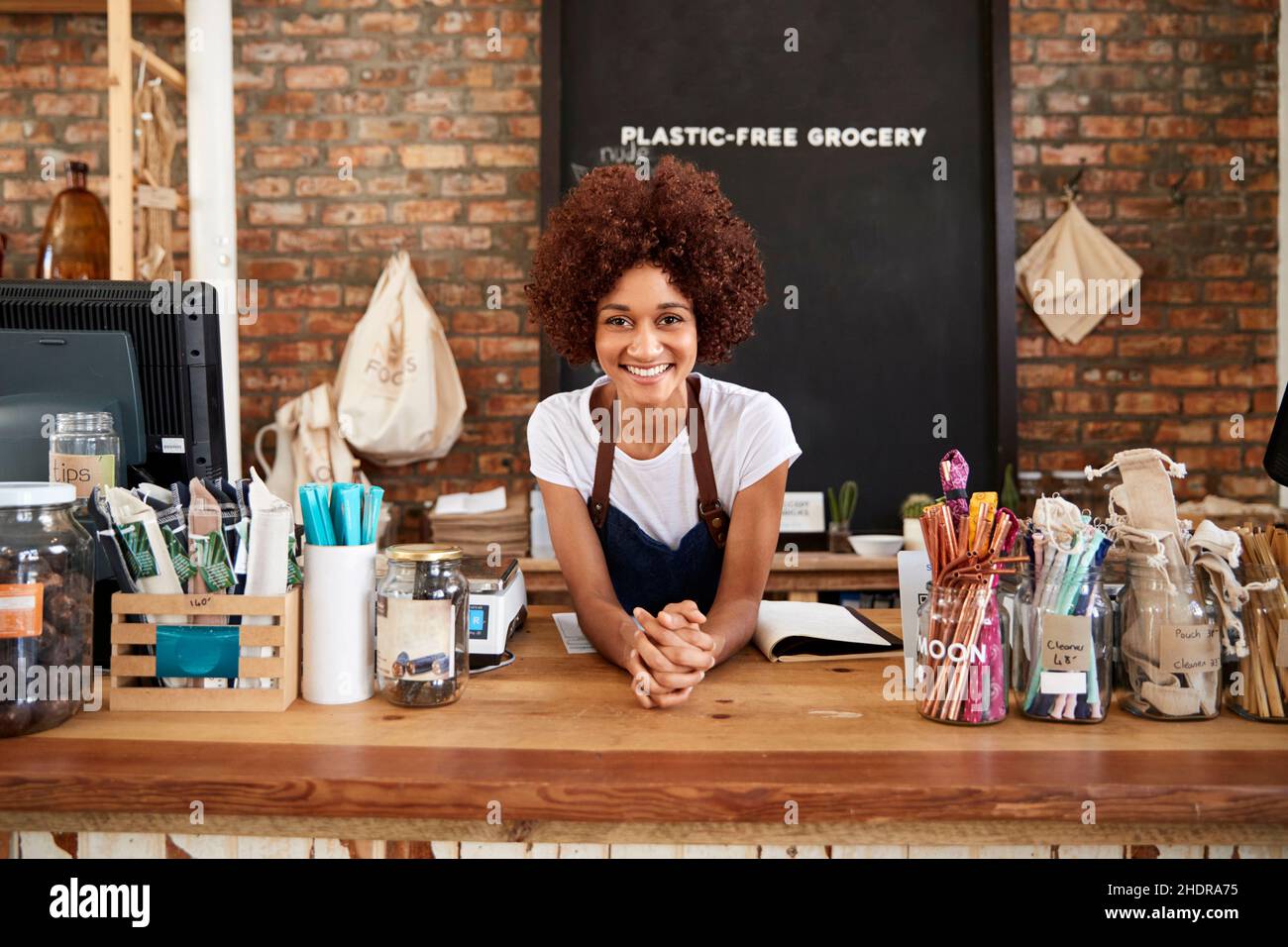 Counter sales representative hi-res stock photography and images - Alamy