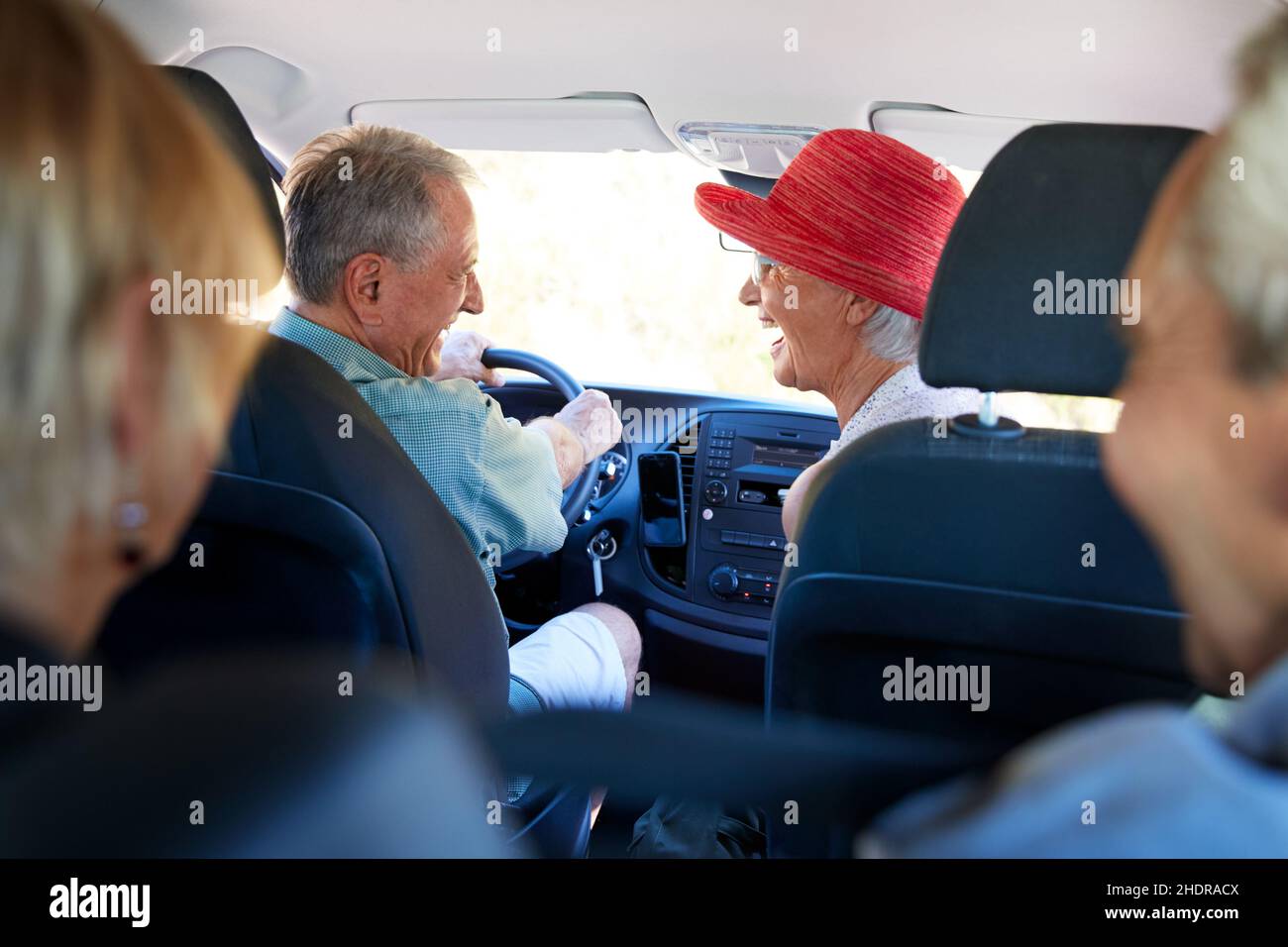 car trip, together, older couple, car journey, car ride, drive, driving ...