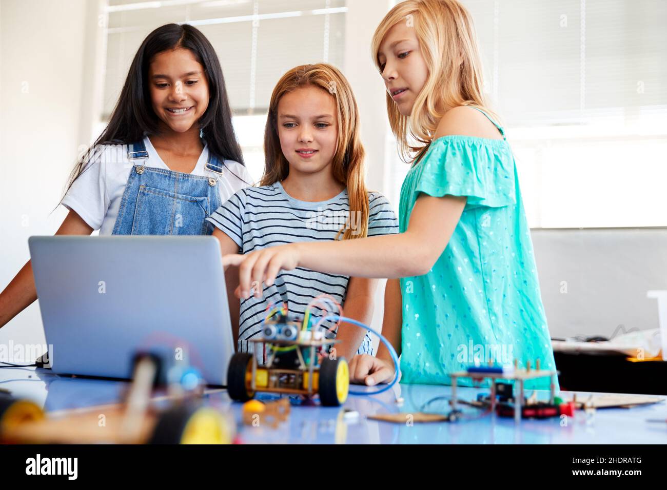 girl, cooperation, programming, schoolgirls, girls, collaboration ...