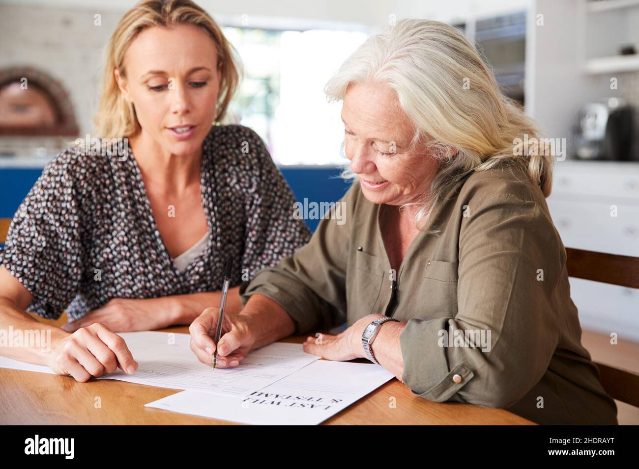 senior, help, filling, contract, elderly, old, seniors, helping ...