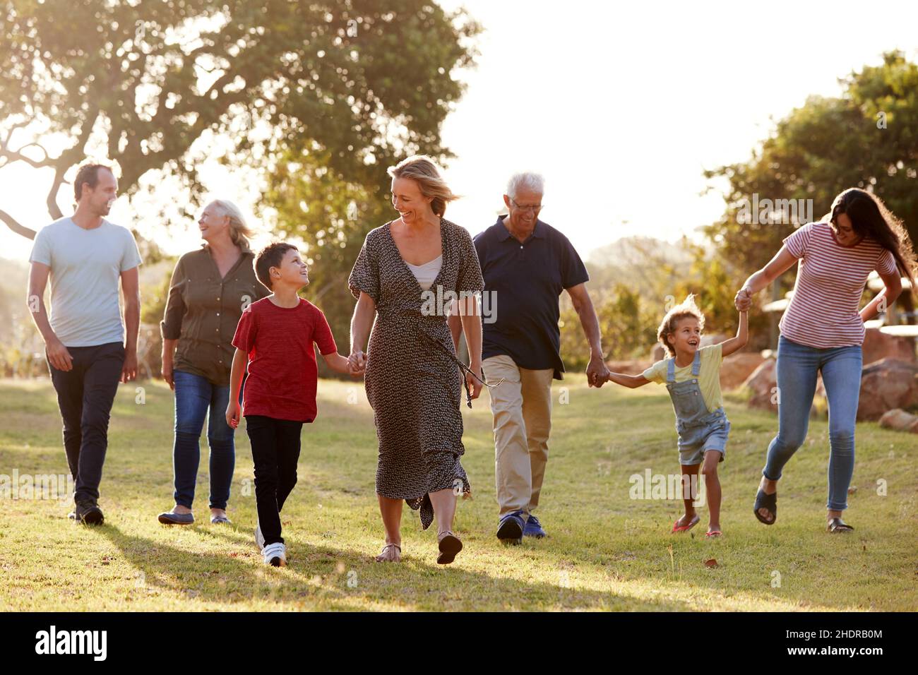 walk, family, generations, walks, families, generation Stock Photo - Alamy