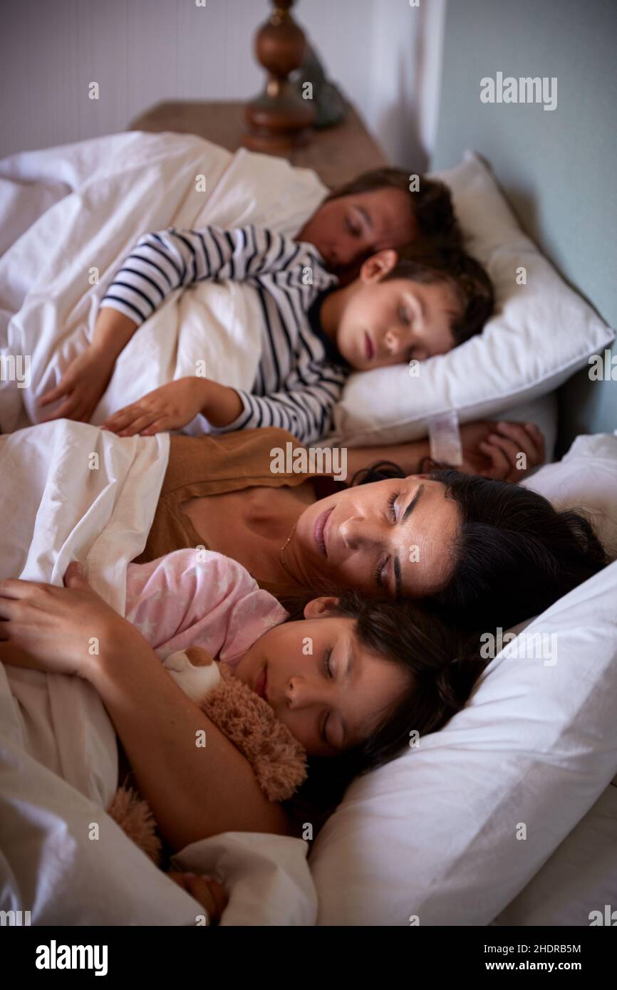 sleeping, bed, family, sleep, to be asleep, to sleep, beds, families ...