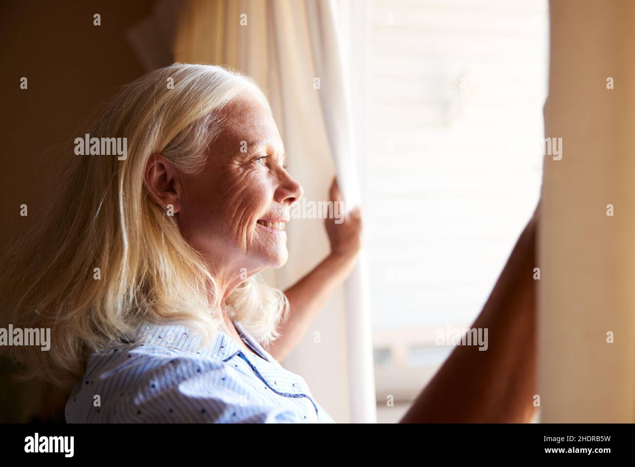 senior, window, morning, elderly, old, seniors, windows Stock Photo - Alamy