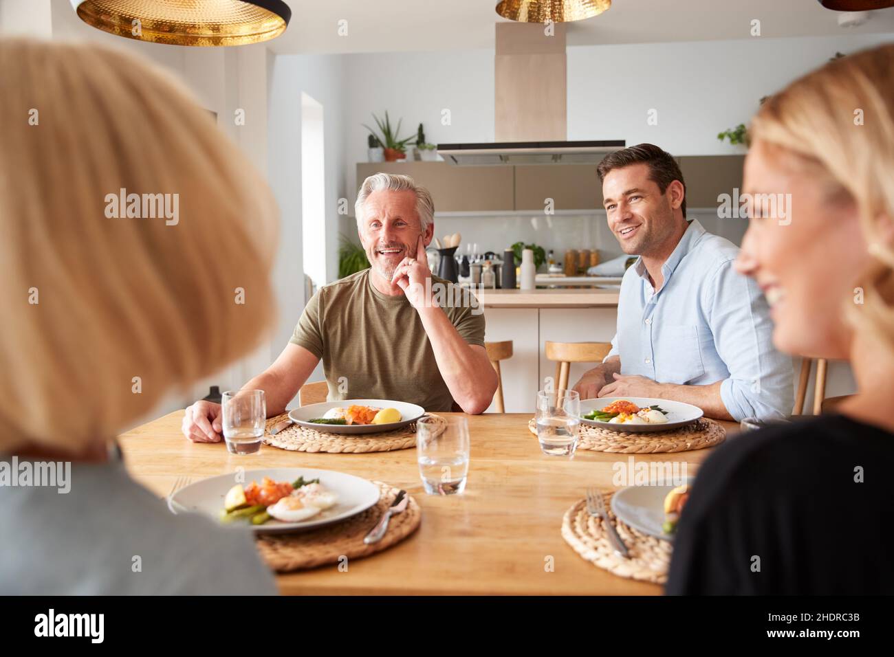 home, family, lunch, homes, families, lunch time Stock Photo - Alamy