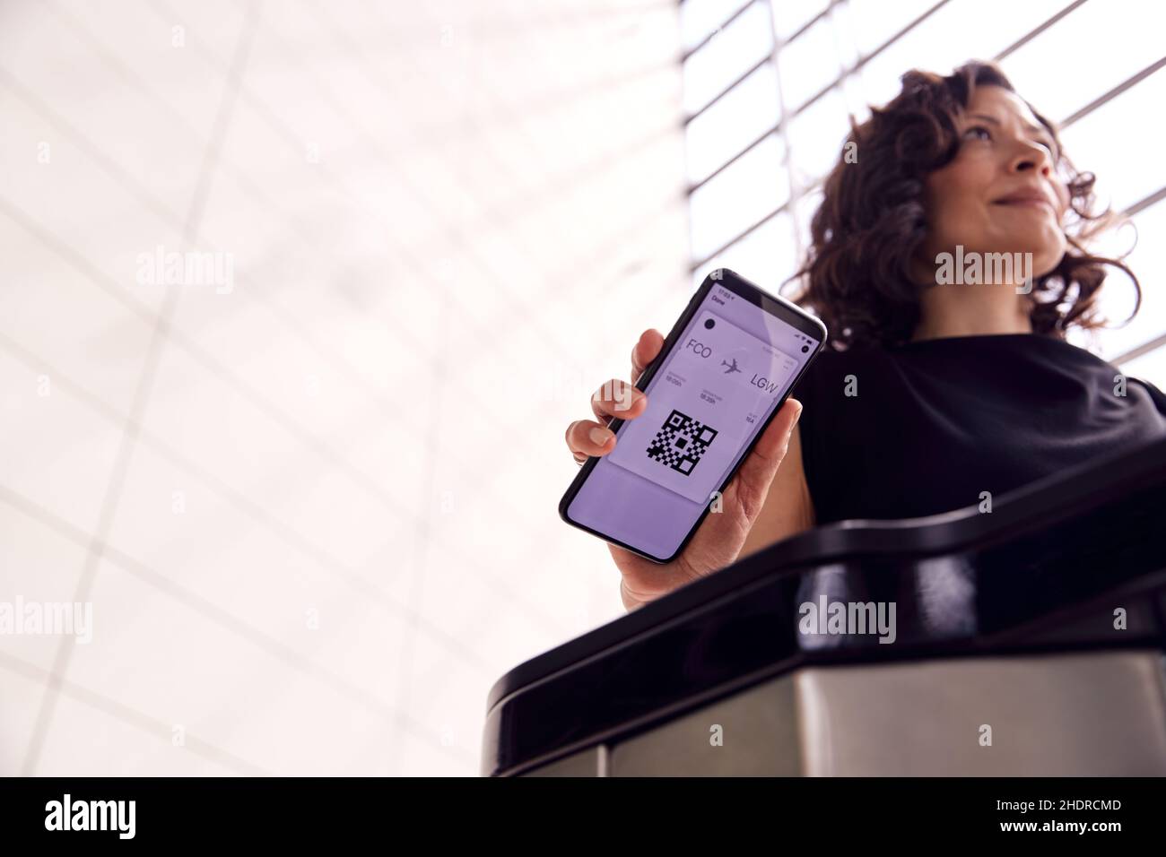 check in, boarding pass, qr code, eTicket, check-ins Stock Photo - Alamy