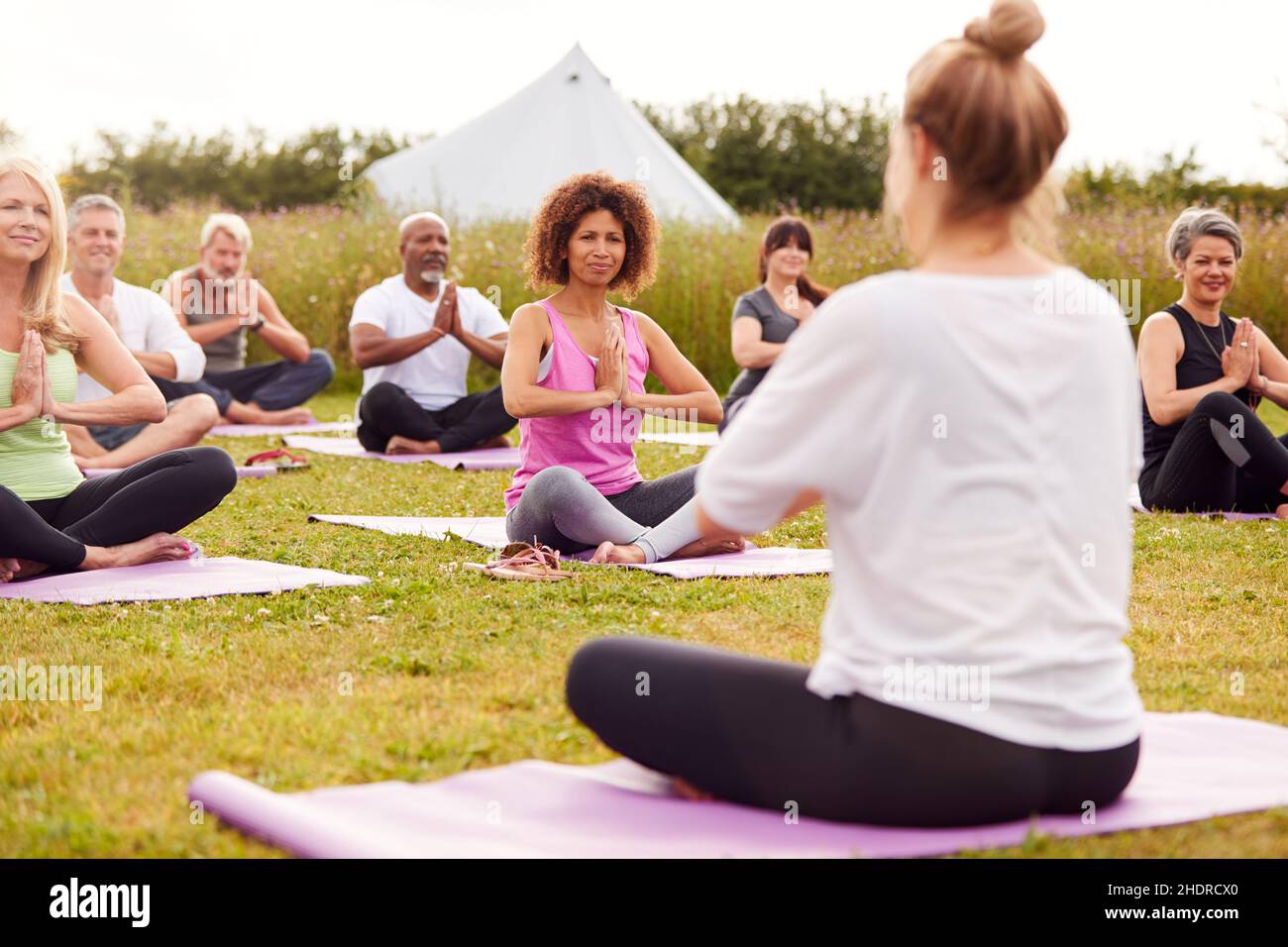 meditating, outdoor, meditation, outdoors Stock Photo - Alamy
