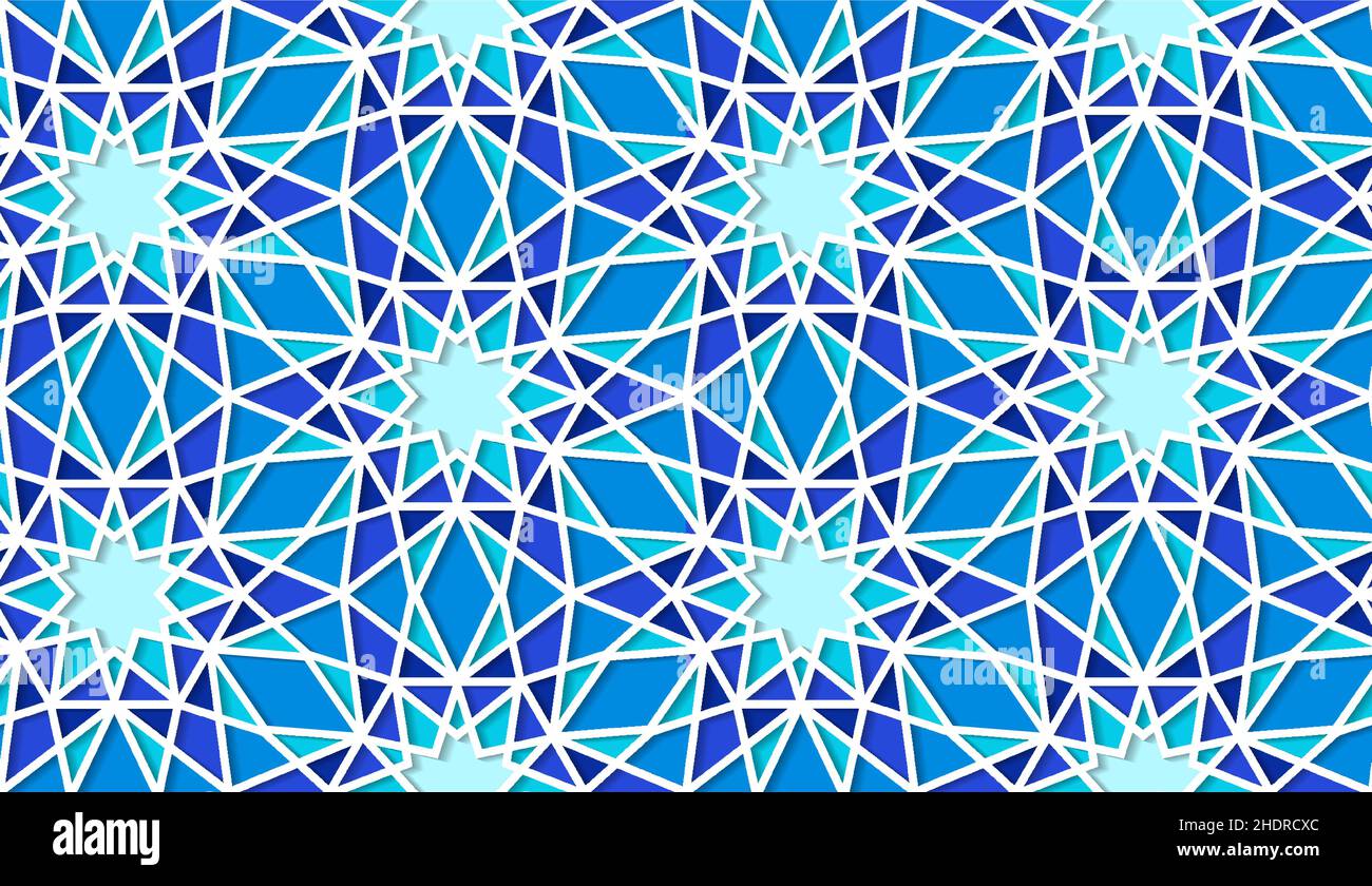 Arabic seamless girih pattern with classic islamic culture ornament ...