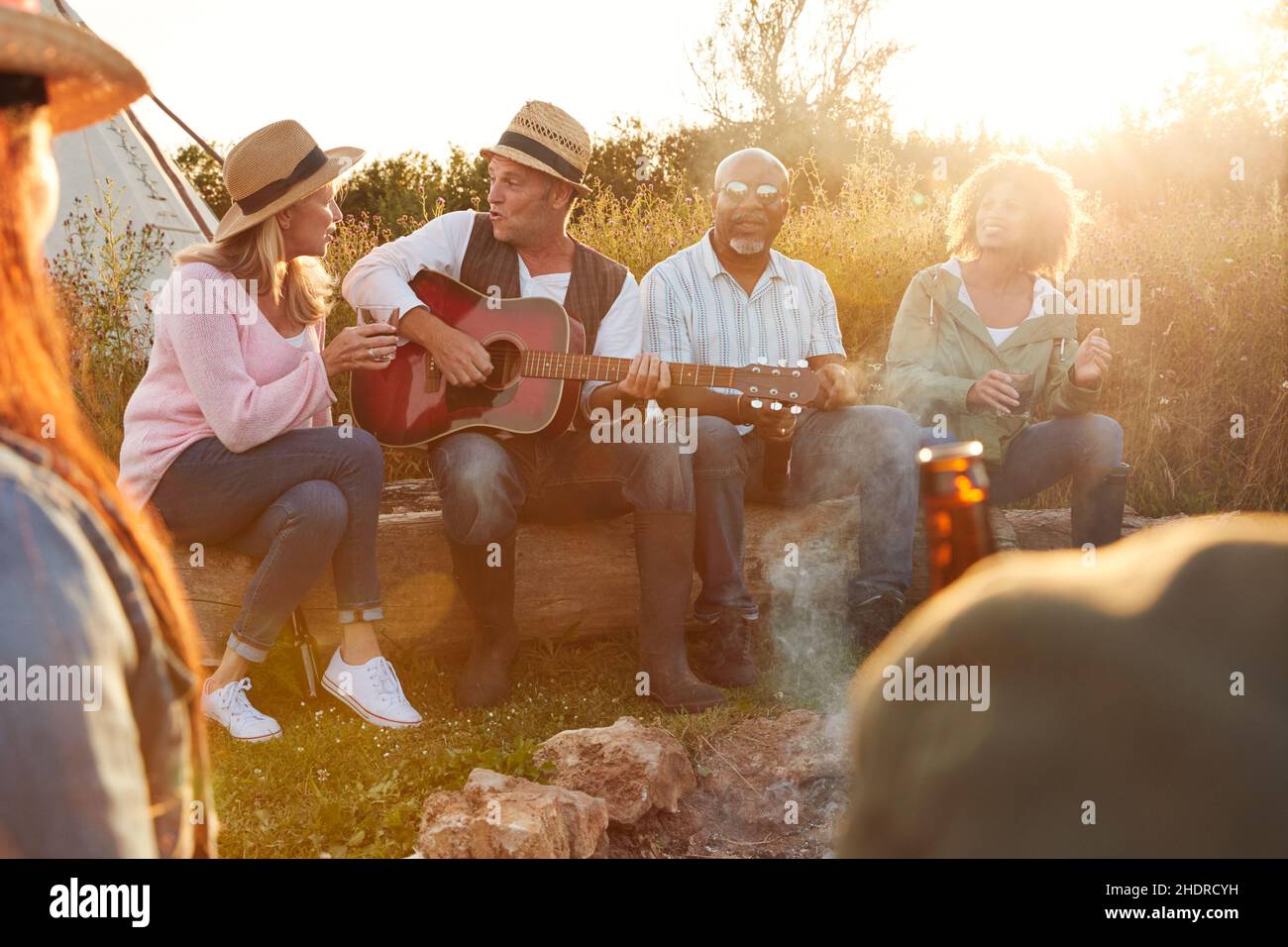 campfire, friends, outdoor, summer evening, campfires, friend, outdoors ...