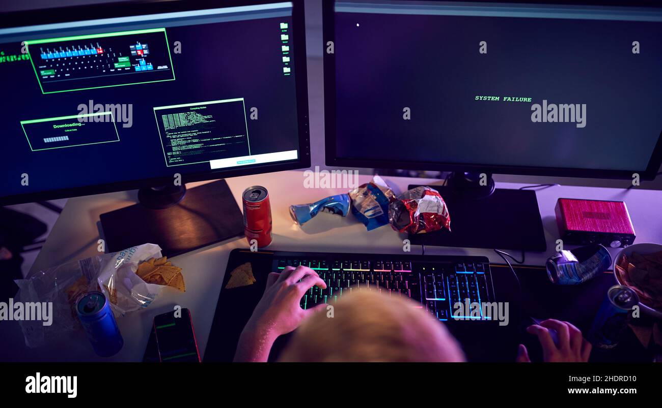 hacker, programming, nerd, cybercrime, hackers Stock Photo - Alamy