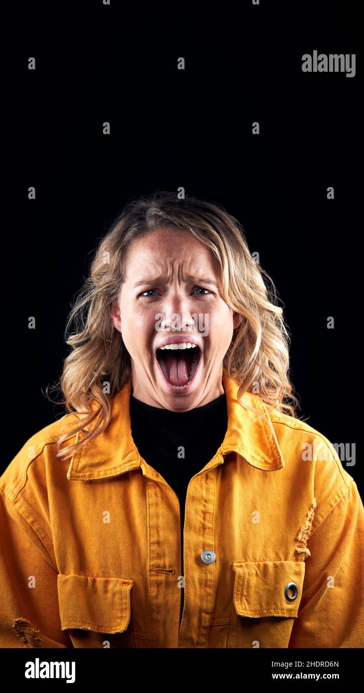Shout ladies hi-res stock photography and images - Alamy