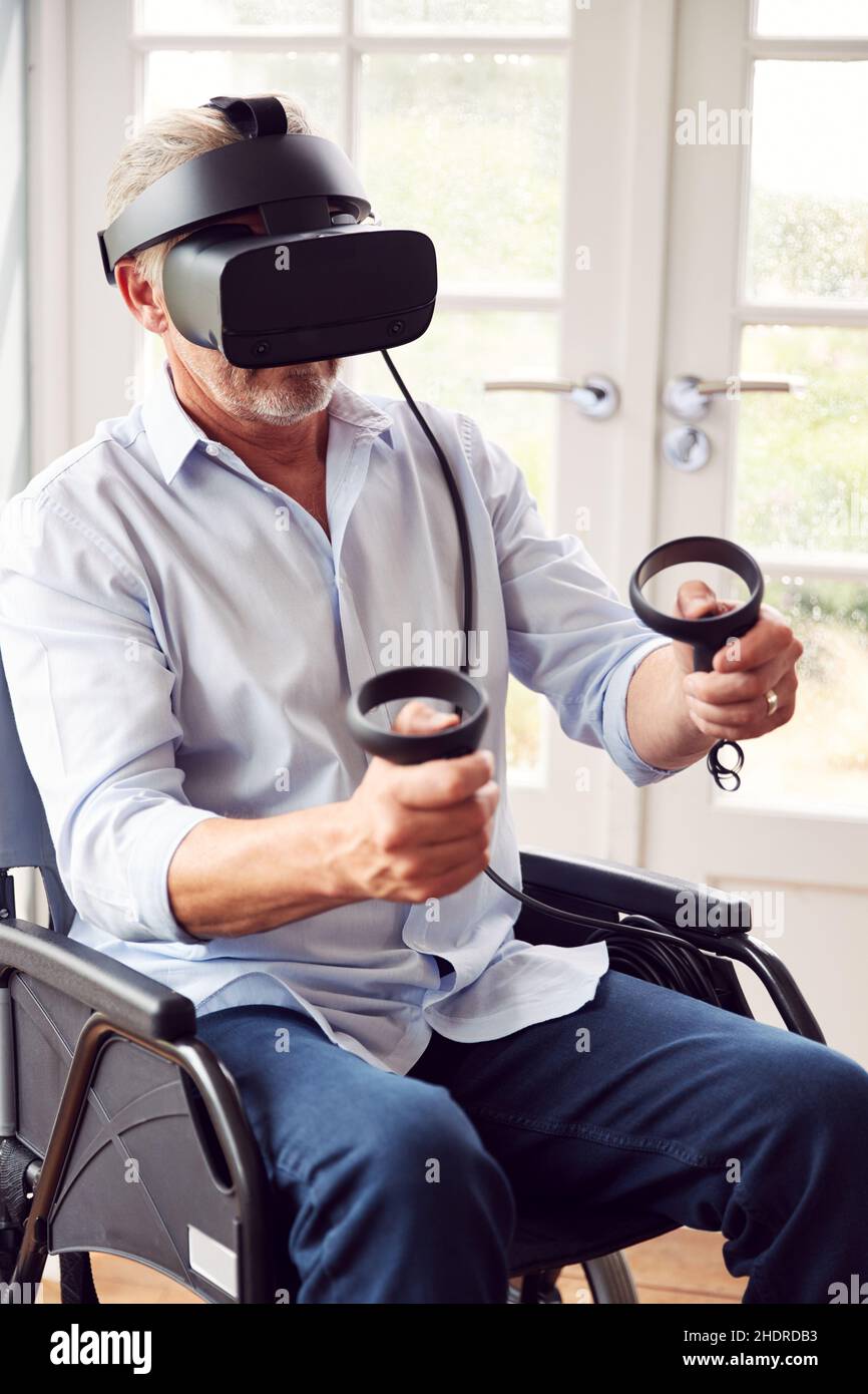 virtual reality, disabled, computer-simulated reality, immersive ...