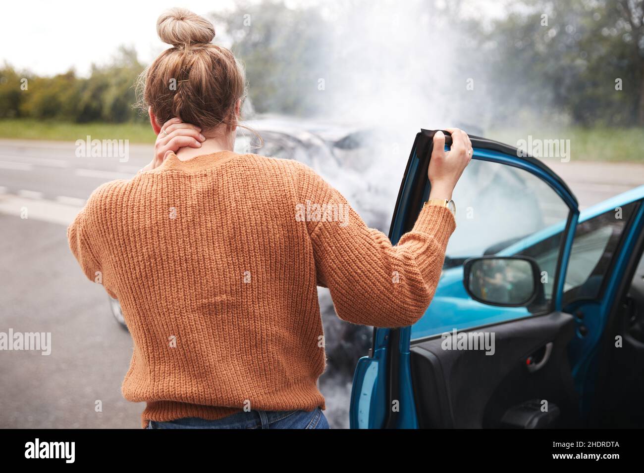 Rear end collision hi-res stock photography and images - Alamy