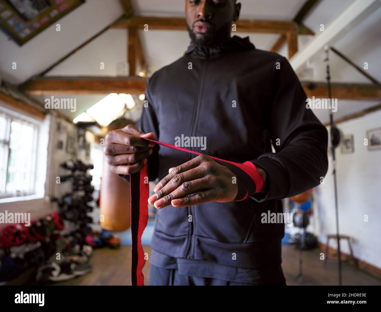 boxer, bandage, bandaging, boxers, bandages Stock Photo - Alamy