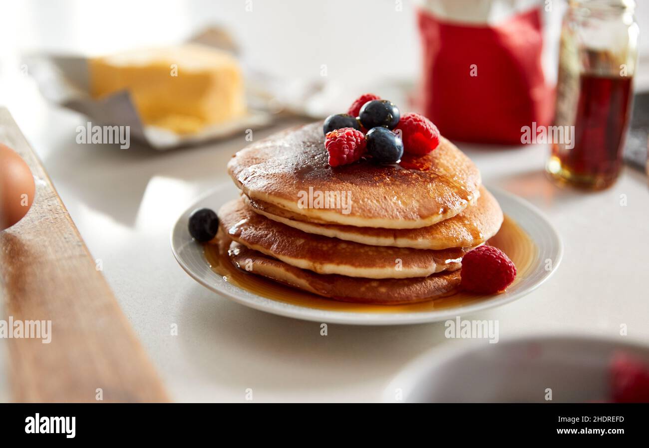 breakfast, pancakes, breakfasts, pancake Stock Photo - Alamy