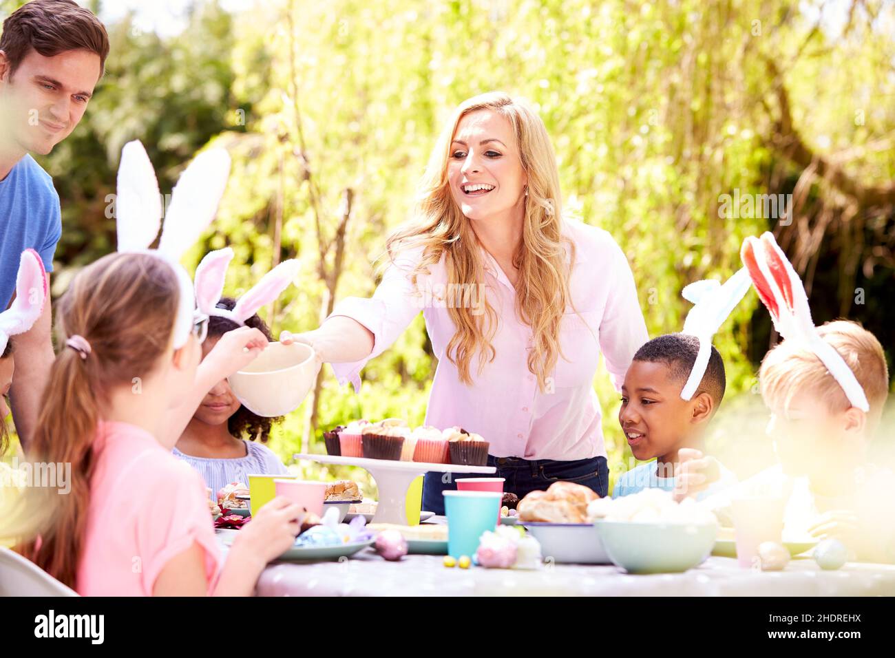 party, easter celebration, childhood, dining table, parties, easters ...