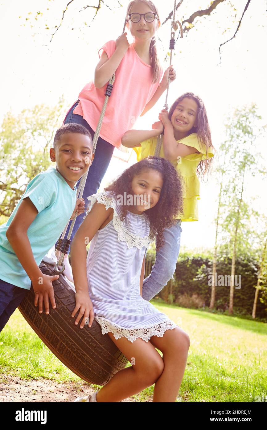 summer, childhood, rocking, multicultural, group picture, summers ...